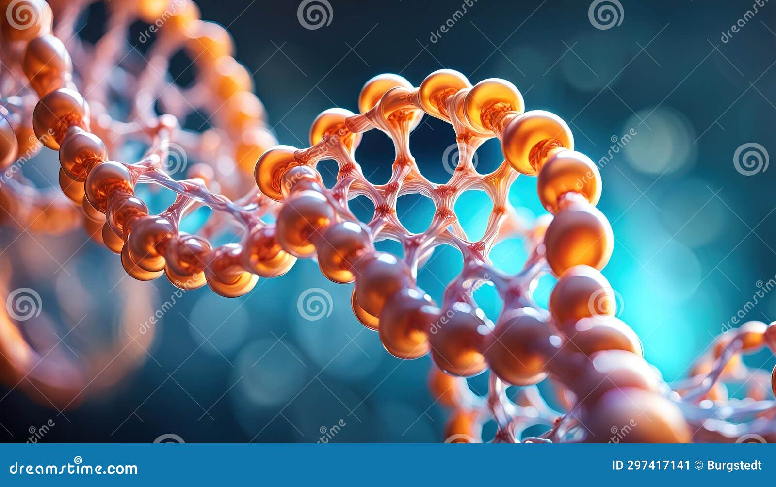 Protein Structure Or Macromolecules Consisting Of A Chain Of Amino Acid Residues Royalty Free