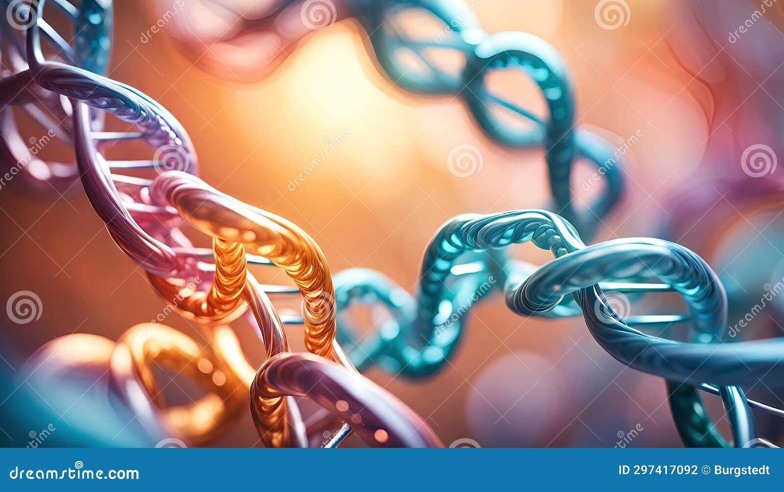 Chain Of Amino Acid Or Bio Molecules Called Protein Royalty-Free ...