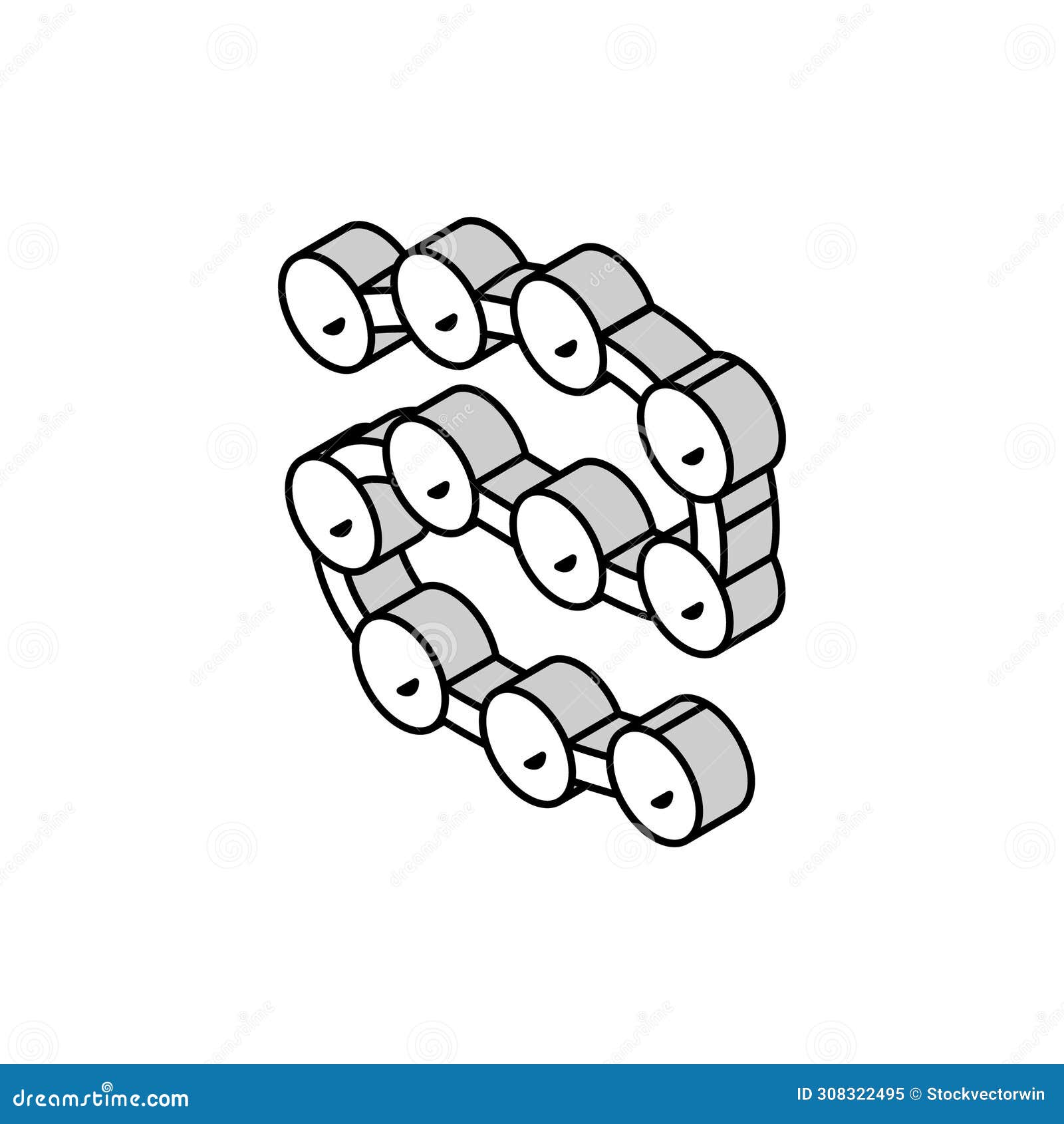 Protein Synthesis Biochemistry Isometric Icon Vector Illustration Stock ...