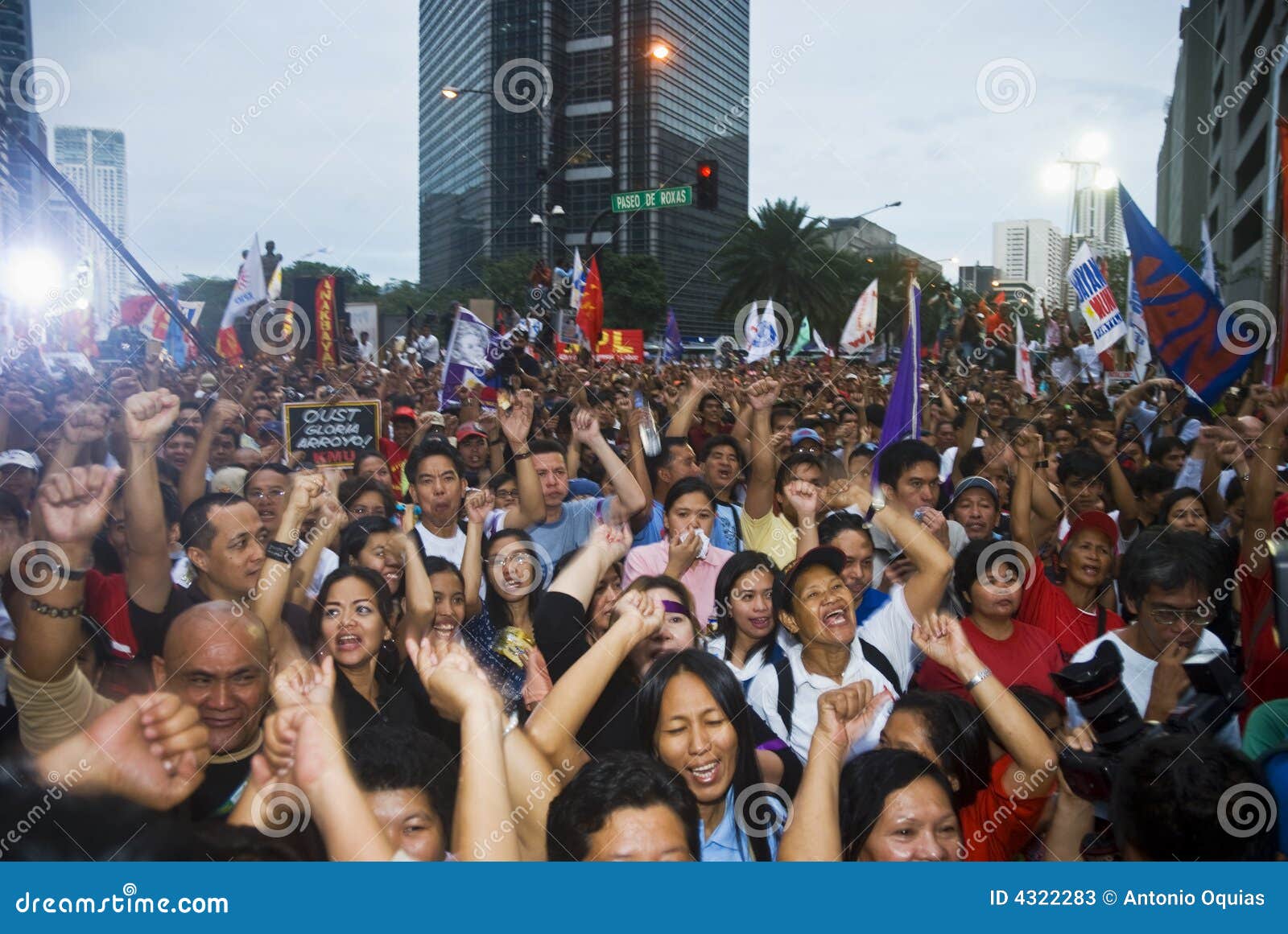 Protest editorial stock photo. Image of philippine, district - 4322283