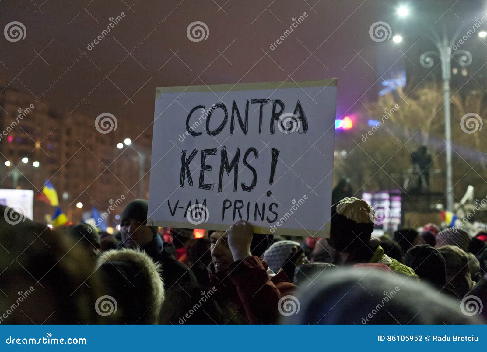 Protest Against Corruption Reforms in Bucharest Editorial Photography ...