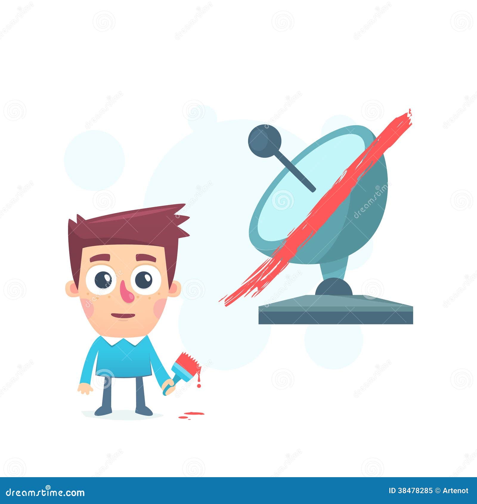 Protest Against the High-tech Stock Illustration - Illustration of high ...