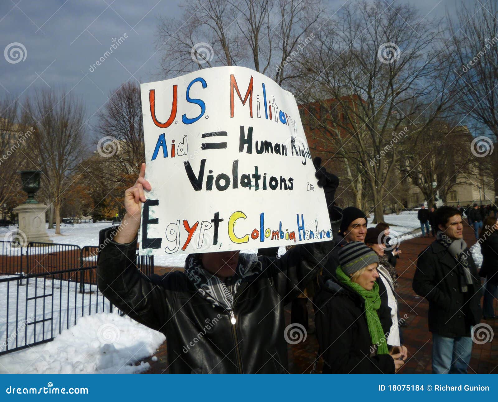 Protest Against U S Military Aid Editorial Stock Image - Image of ...