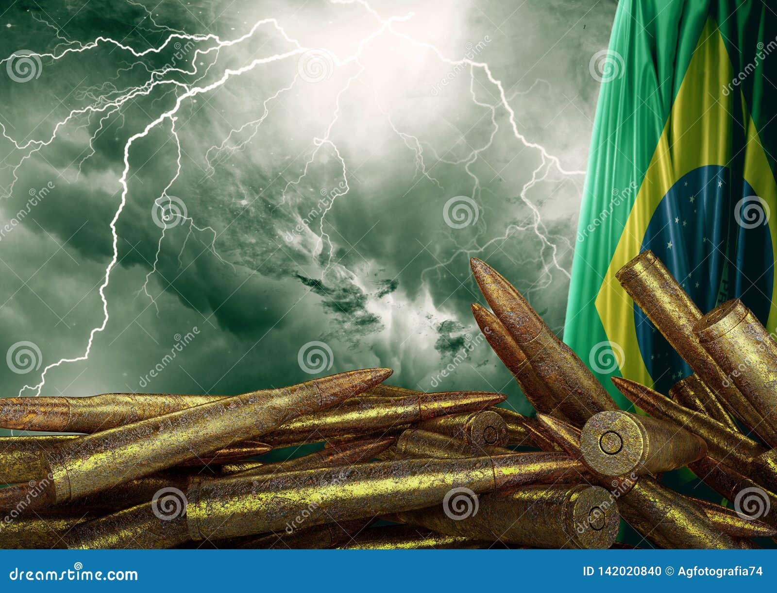 Brazil Population Heat Map As Color Density Illustration Royalty-Free ...