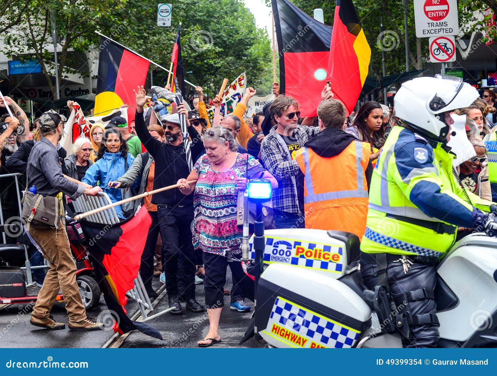 Protest on Australia day editorial stock image. Image of crowd - 49399354