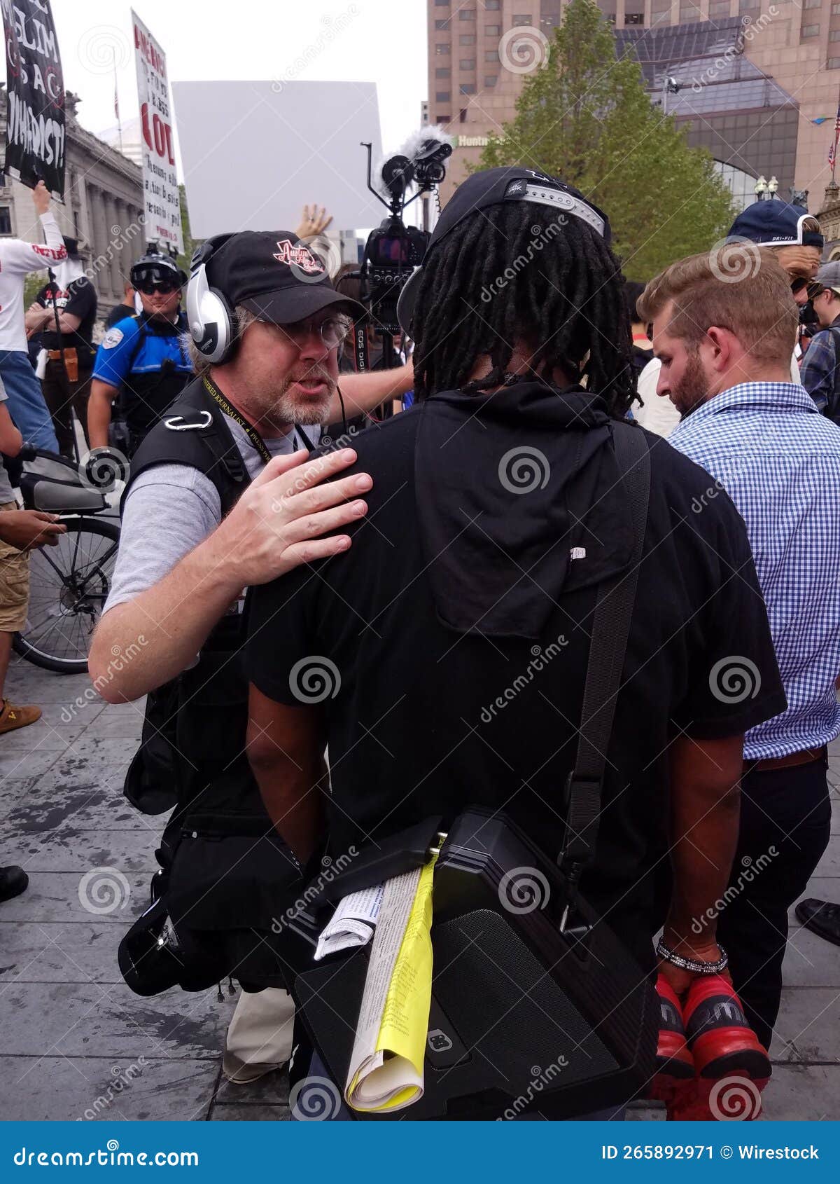 Protest in Cleveland during the Republican National Convention ...