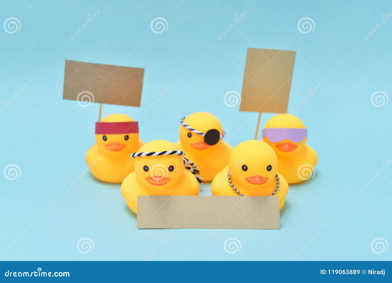 Protest Concept, Rubber Ducks are Protesting Stock Image - Image of ...