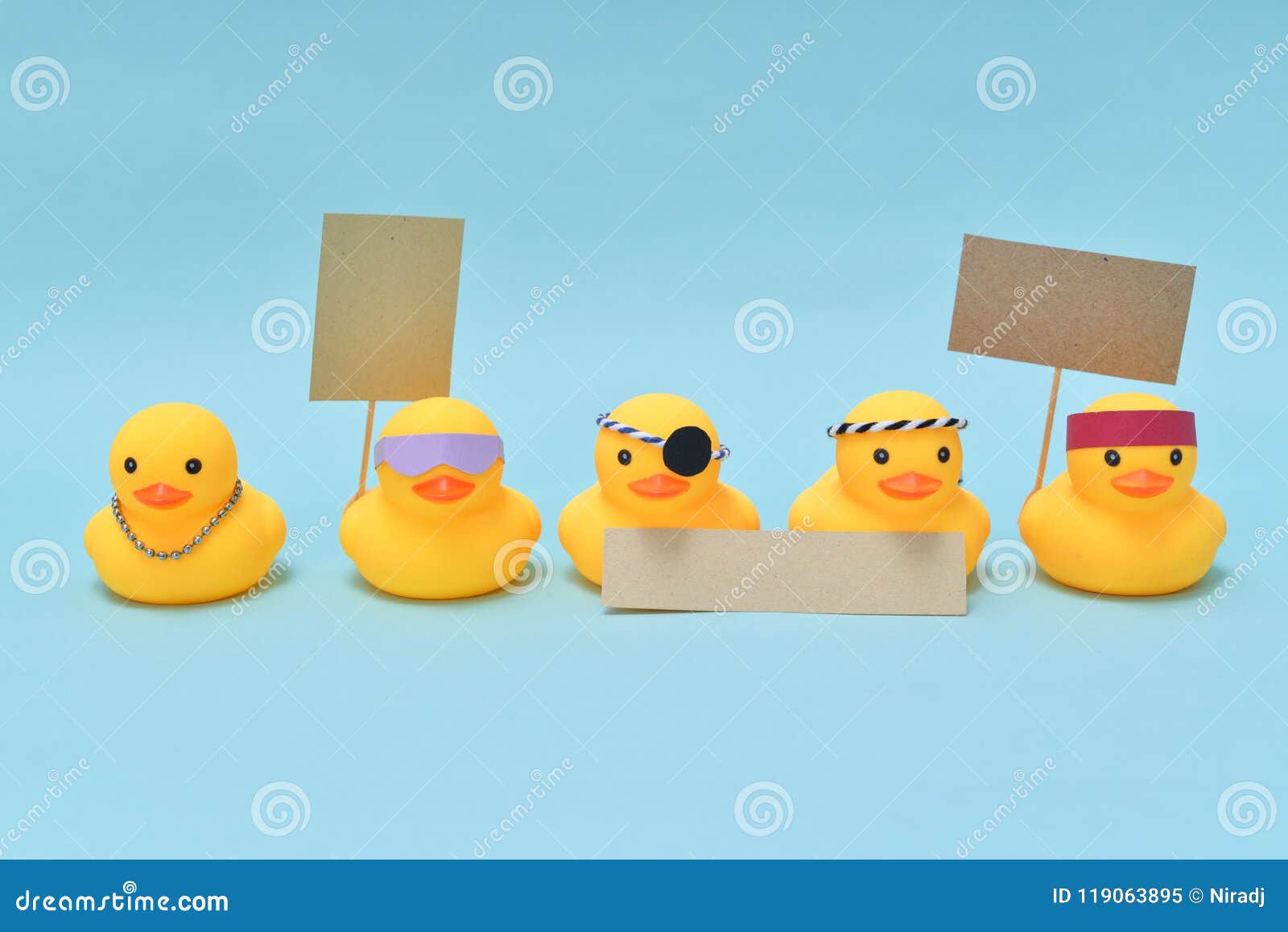 Protest Concept, Rubber Ducks are Protesting Stock Image - Image of ...