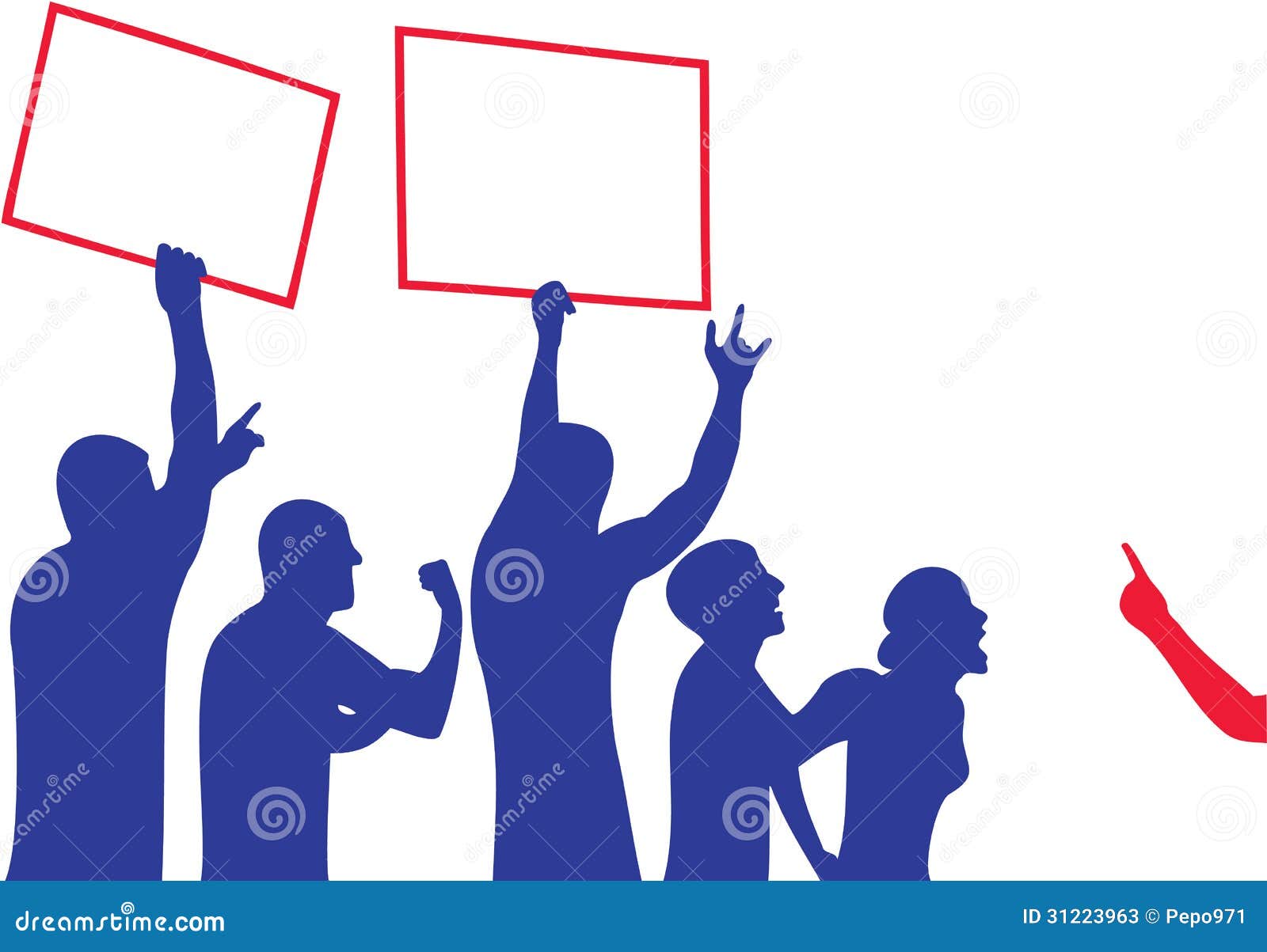 Protest stock vector. Illustration of demonstration, cause - 31223963