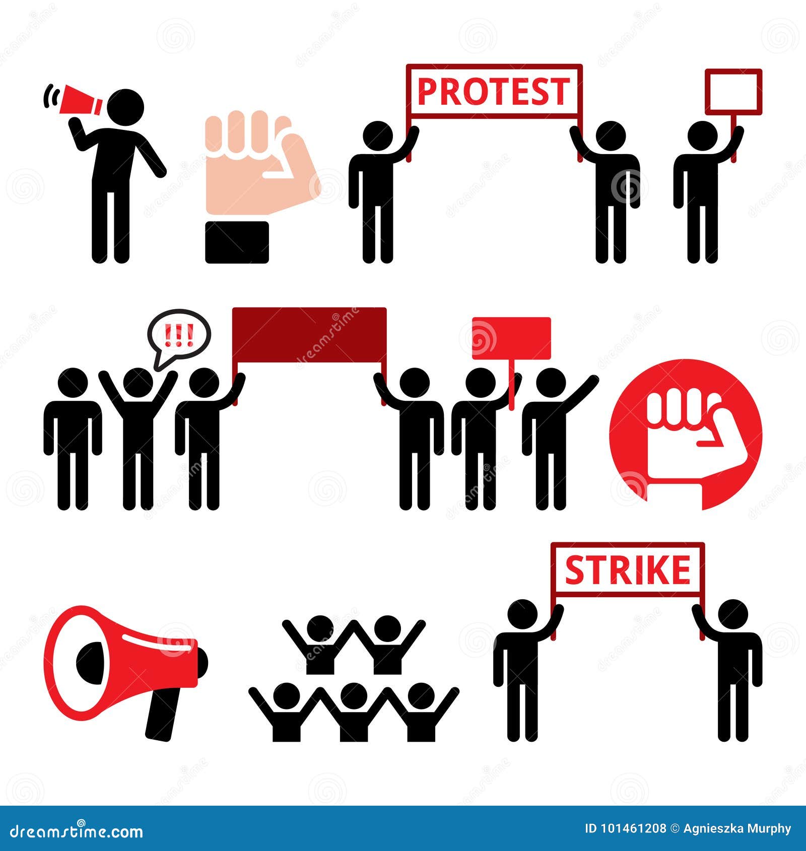 Protest Design, Strike, People Demonstrating or Fighting for Their ...