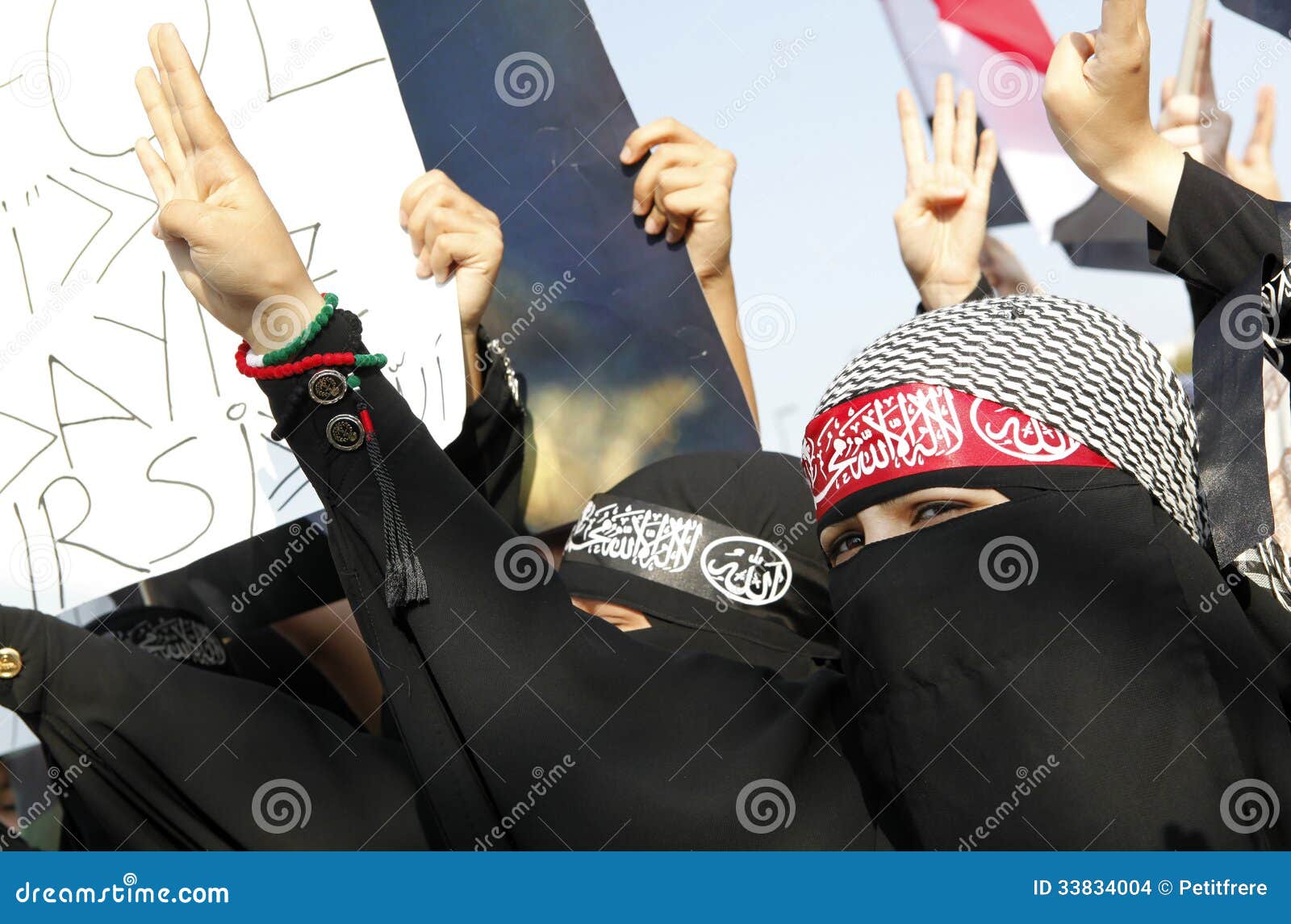 Protest For Egypt Military Crackdown In Istanbul T Editorial Stock