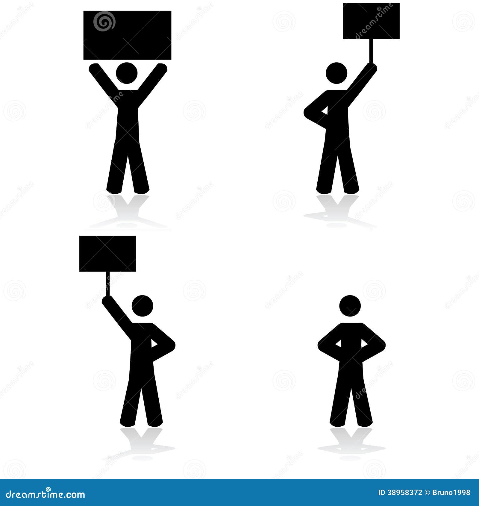 Protest Icons Vector Illustration | CartoonDealer.com #38958372