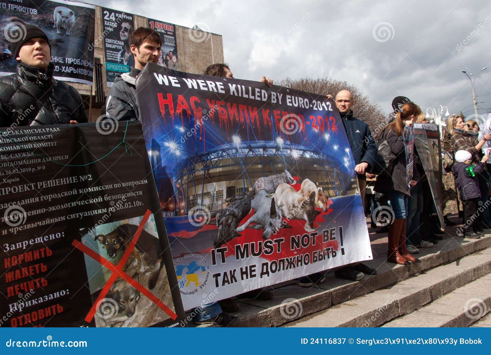 Protest March Against Murder of Homeless Animals Editorial Photography ...