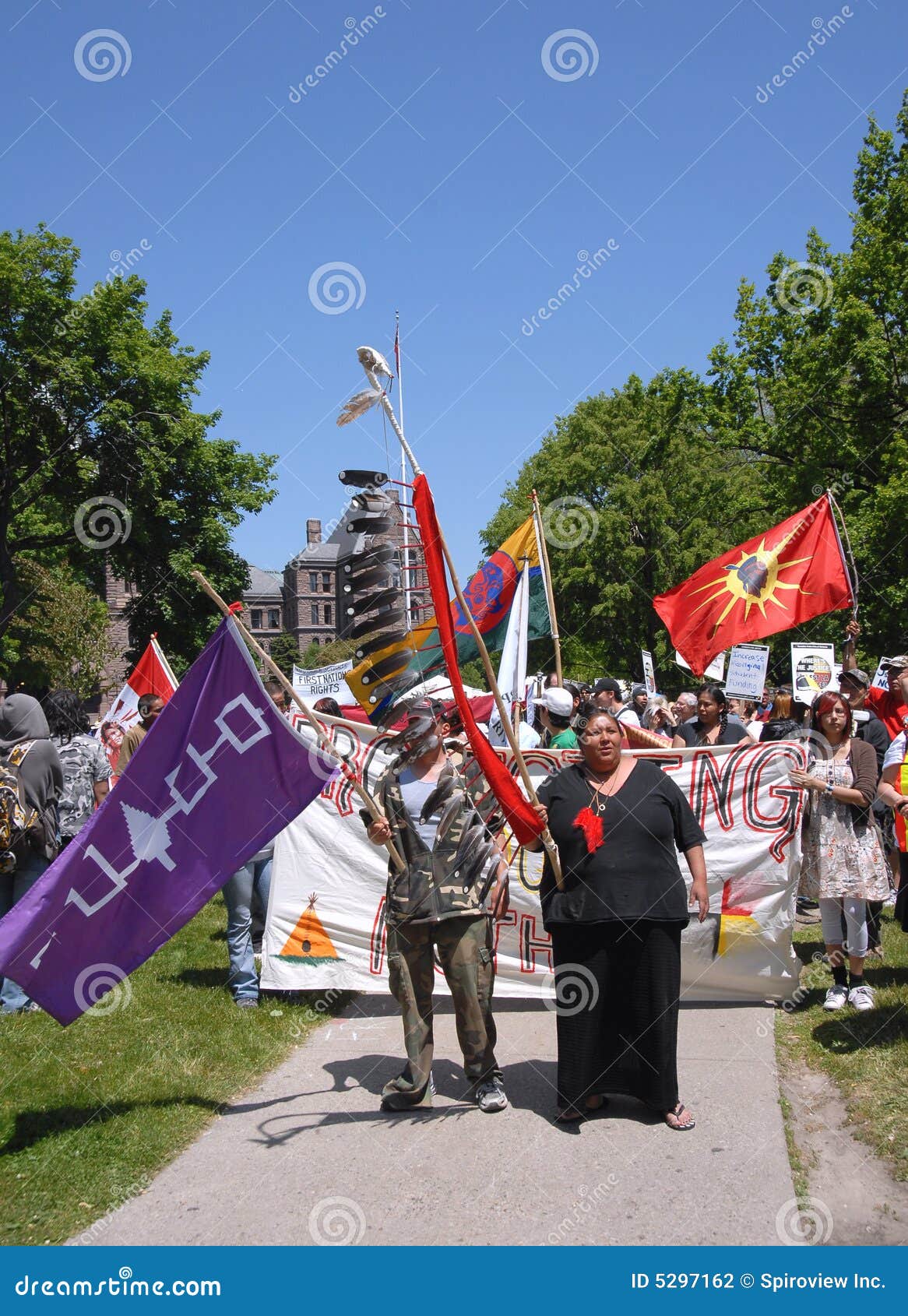 Protest for native rights editorial photography. Image of indian - 5297162