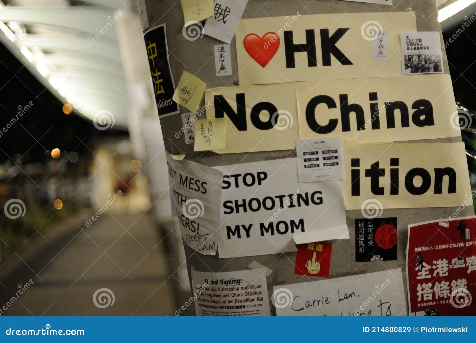 Protest Notes and Messages Supporting Freedom of Speech and Human ...