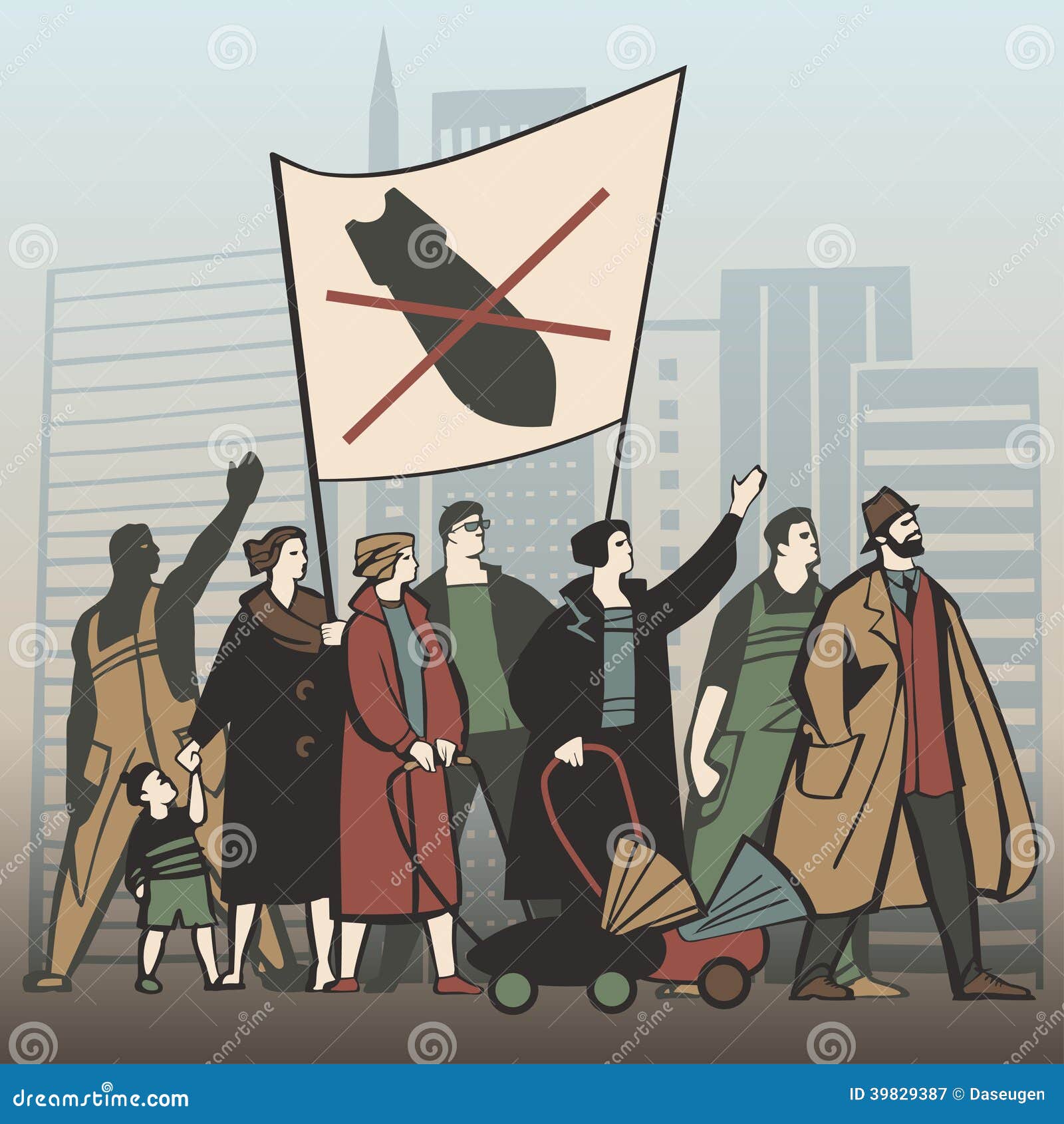 Protest2 stock vector. Illustration of demonstration - 39829387