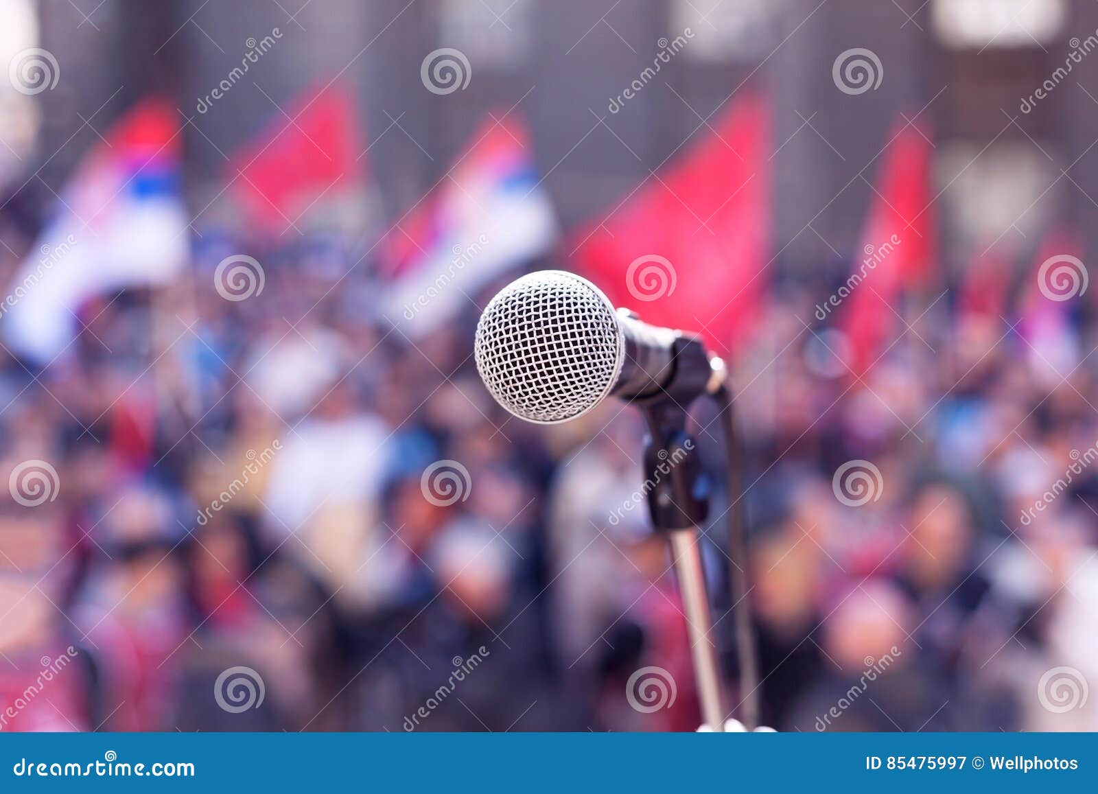 Protest. Public Demonstration. Stock Image - Image of human, convention ...