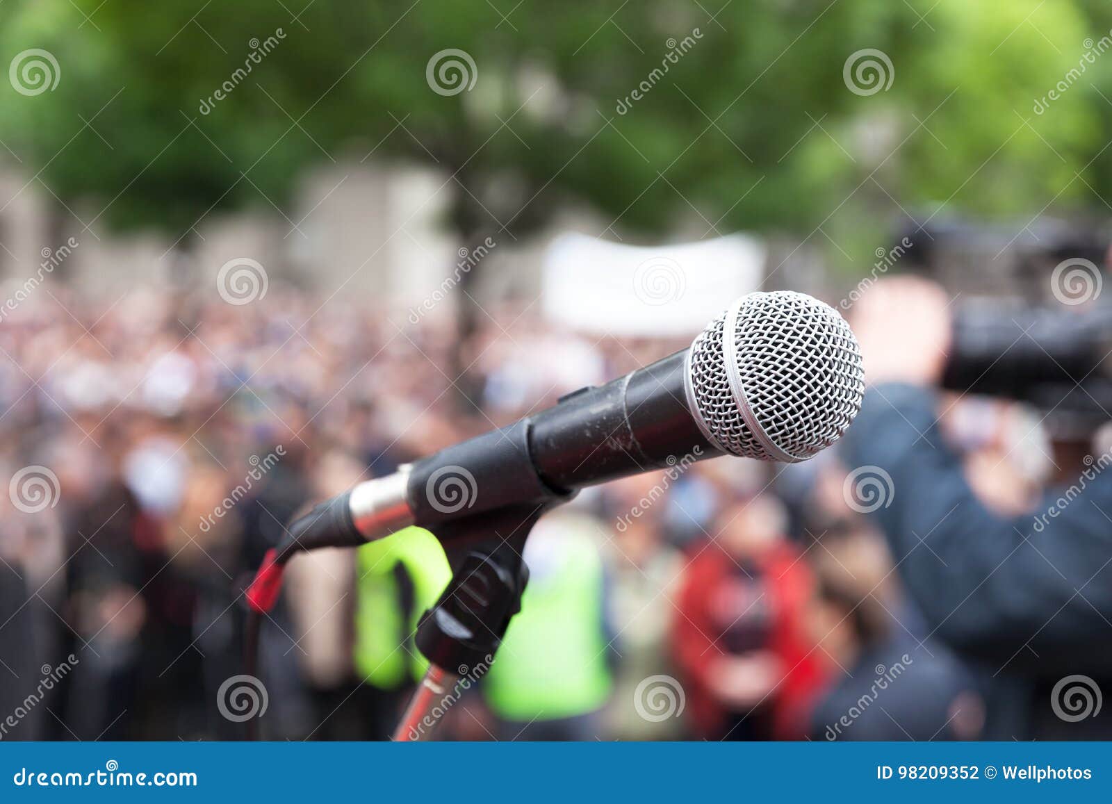 Protest. Public Demonstration. Stock Photo - Image of cameraman ...