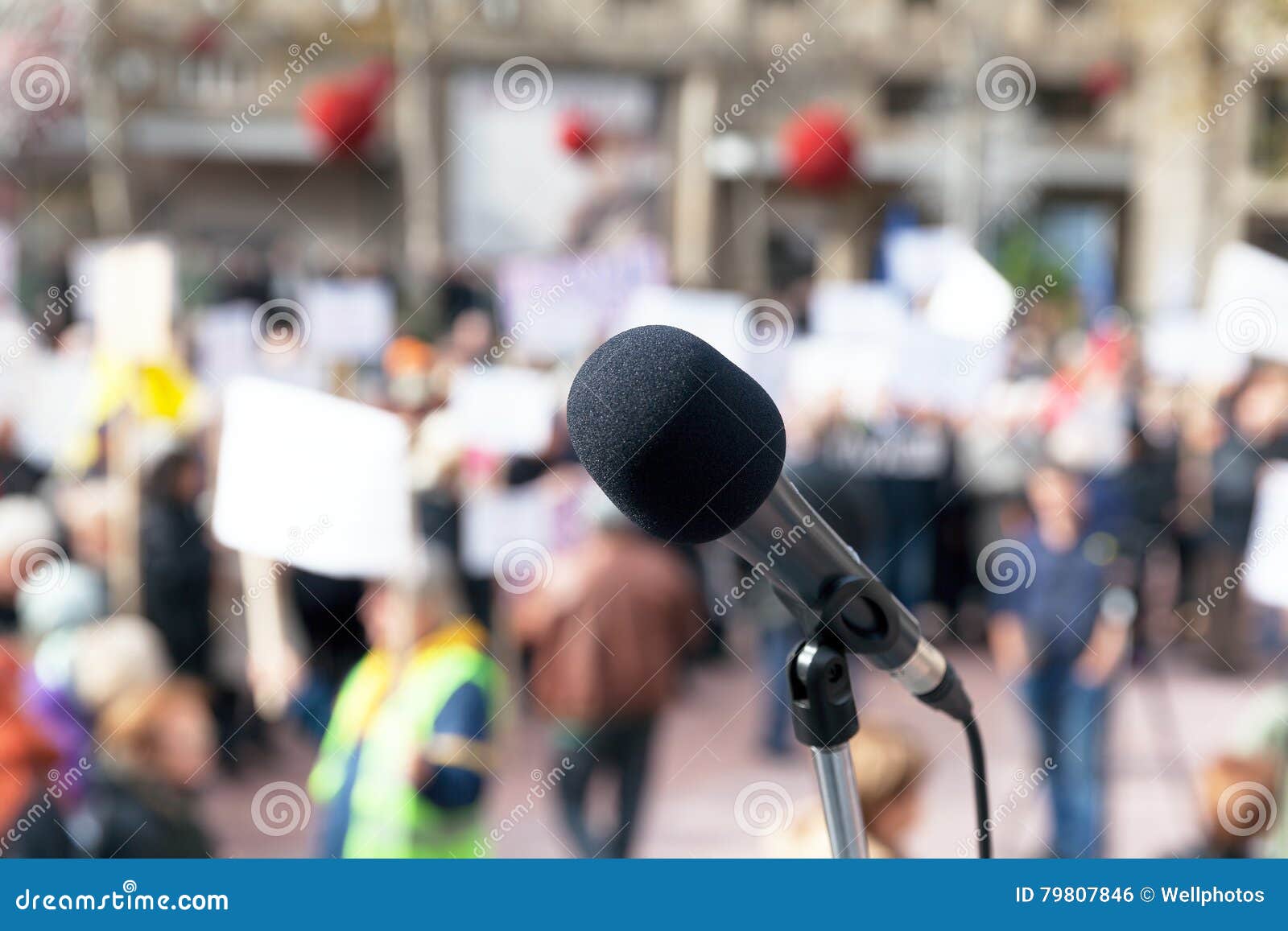 Protest. Public Demonstration. Stock Photo - Image of auditorium ...