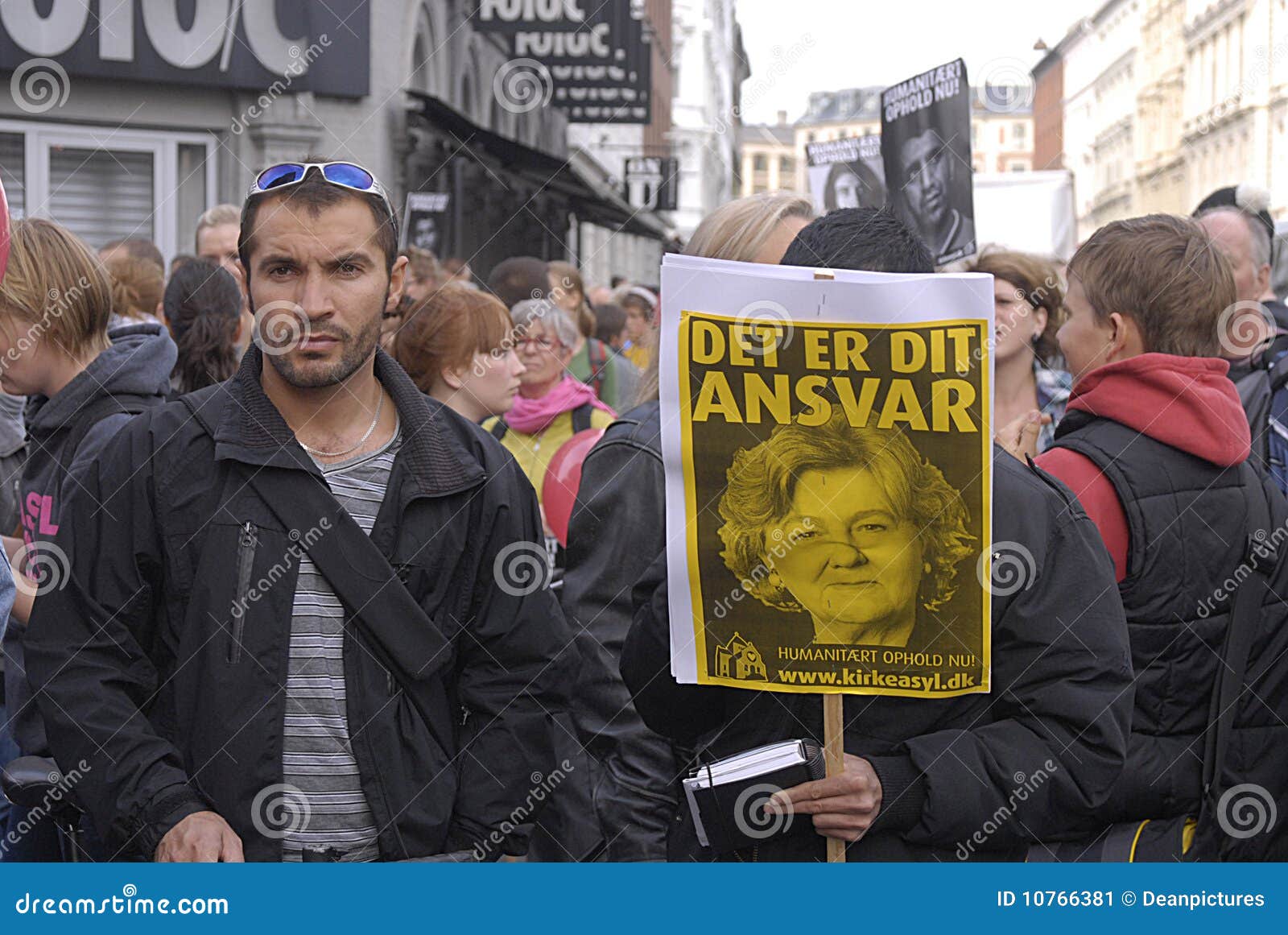 Protest rally in denmark editorial photo. Image of people - 10766381