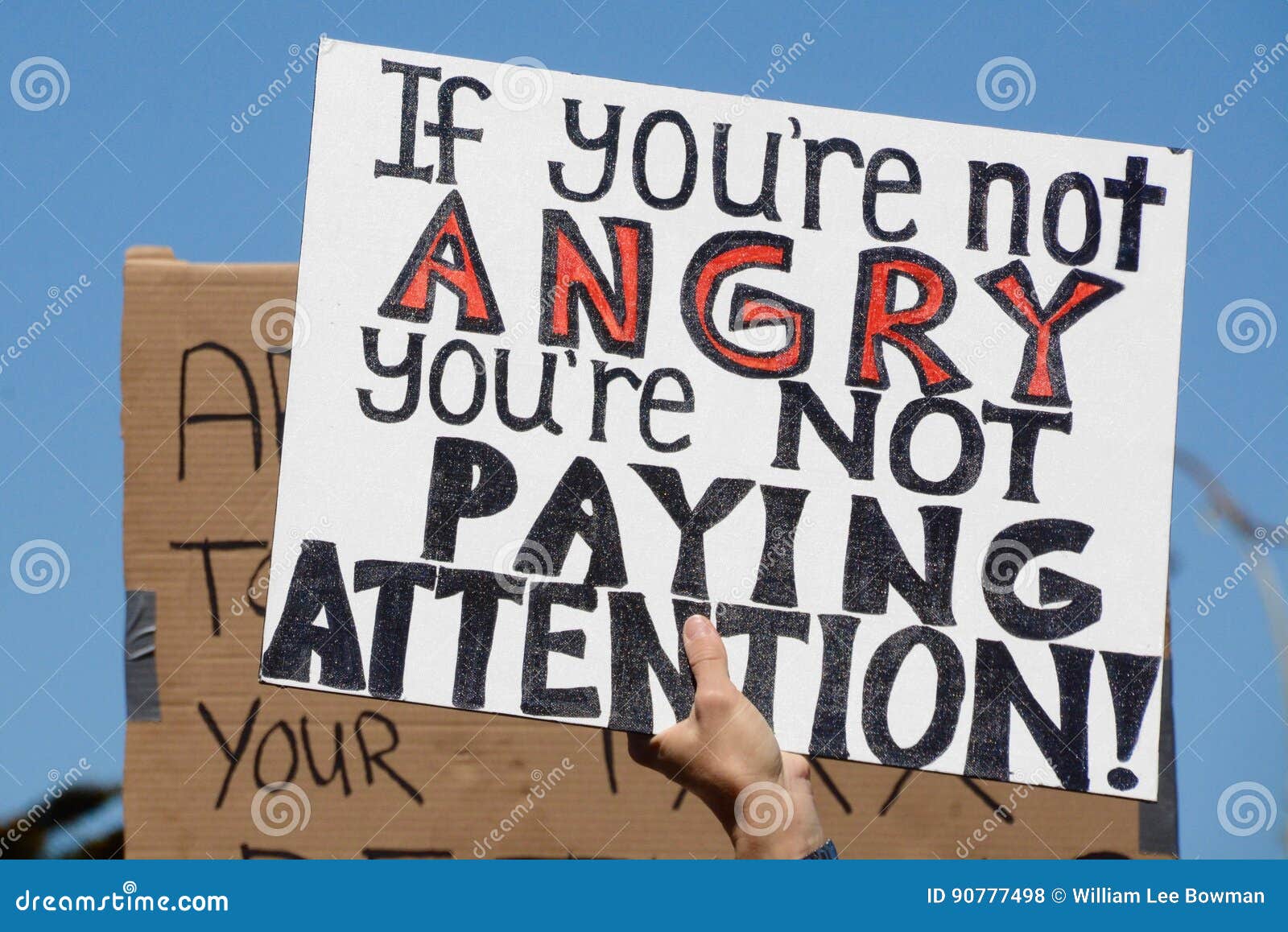 Protest Sign stock photo. Image of rally, protest, paying - 90777498