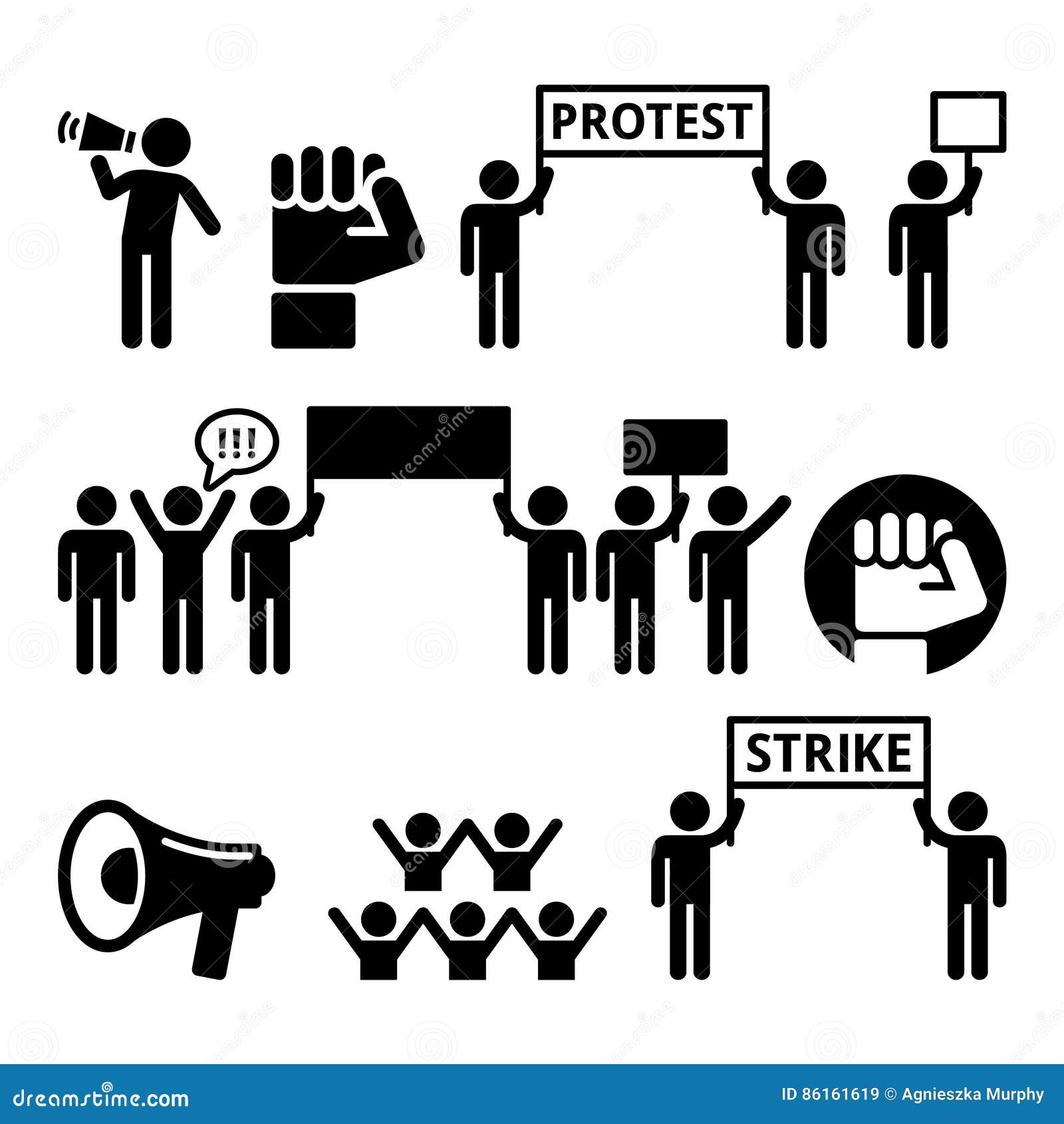 Protest, Strike, People Demonstrating or Fighting for Their Rights ...