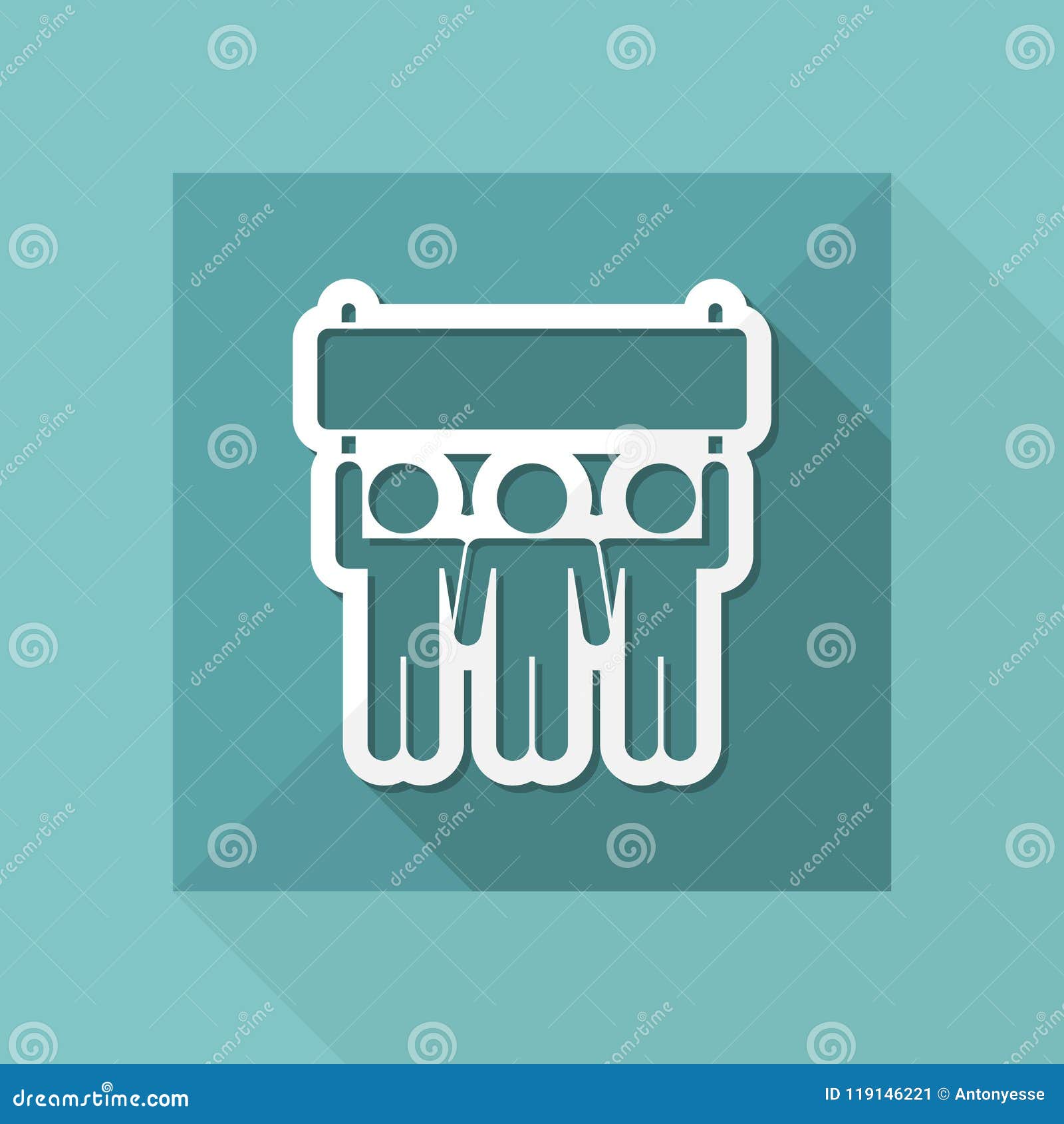 Protest or support group stock vector. Illustration of rights - 119146221