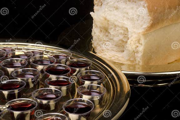 Protestant Communion Elements Stock Image - Image of glasses, worship ...