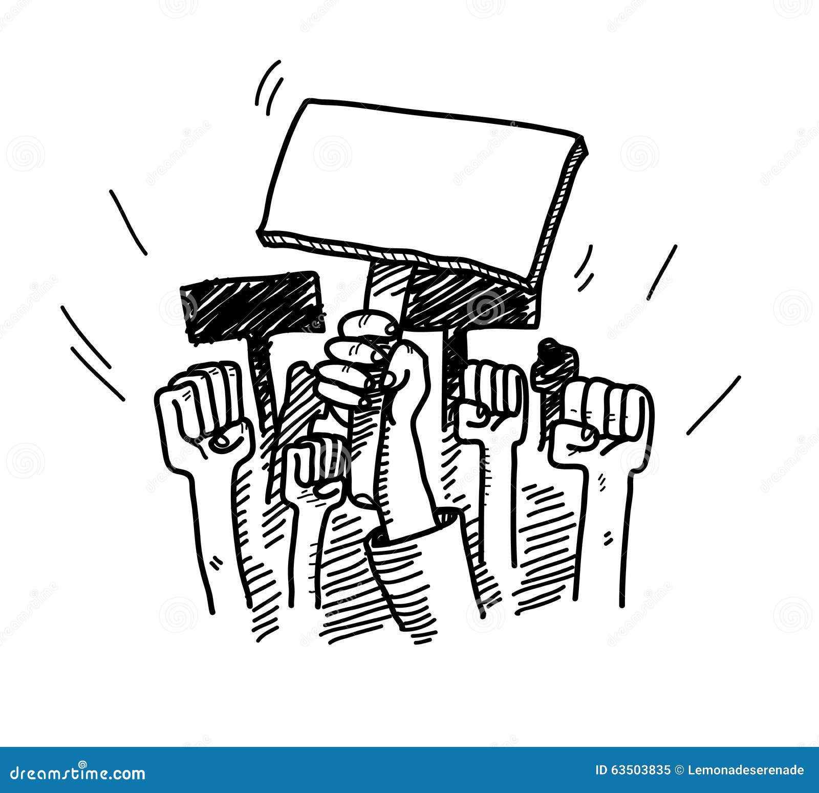Protestar ilustração do vetor. Ilustração de sobre, comercial - 63503835