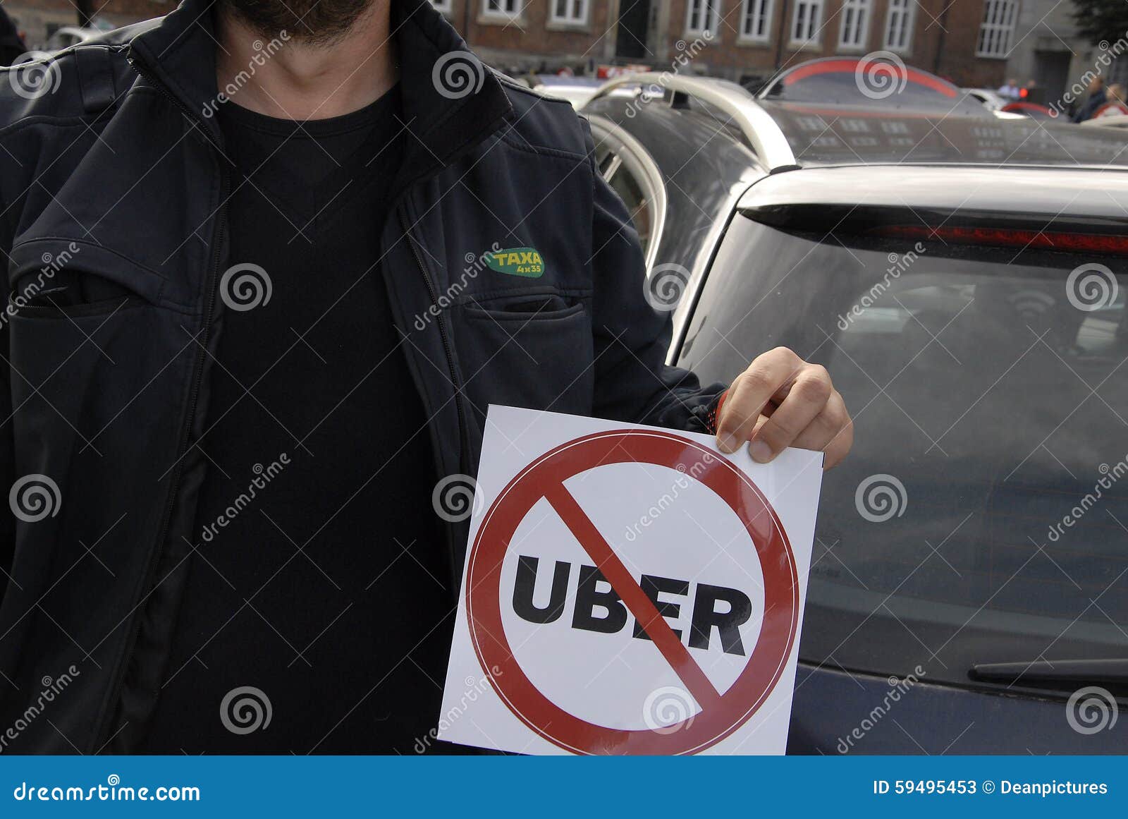 PROTESTATION CONTRE UBER photo stock éditorial. Image du danemark ...