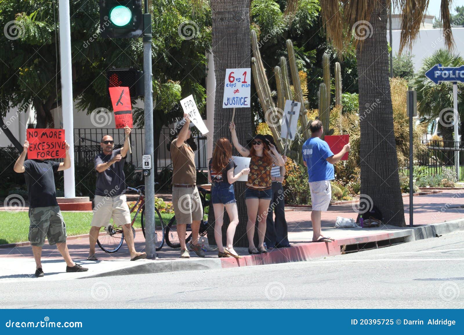 Protesters in Fullerton California July 18 Editorial Image - Image of ...