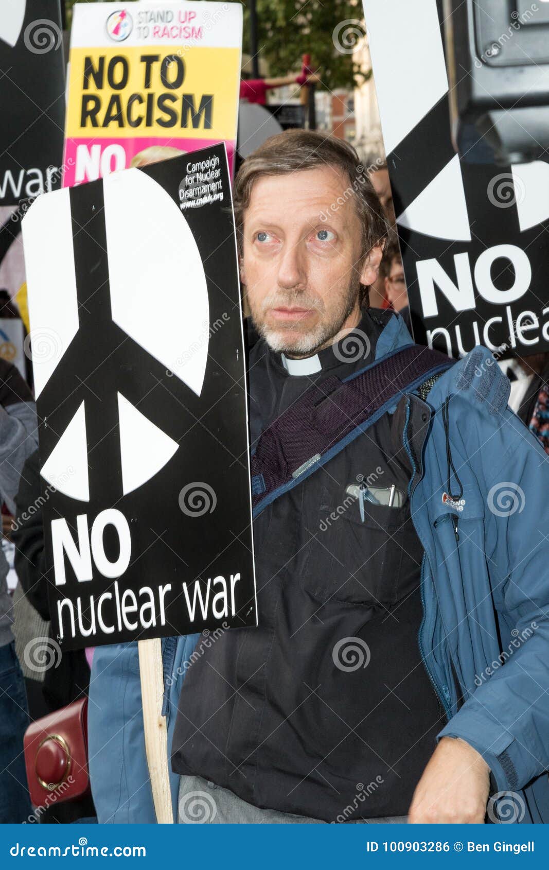 Protesters Gather In London For An Anti Nuclear War Protest Editorial Photo Image Of Deterrent