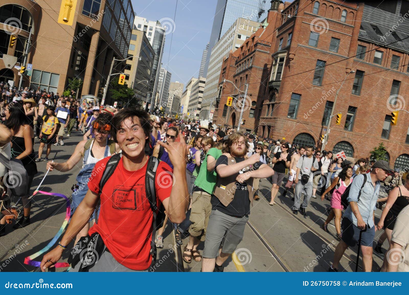 Protesters having fun. editorial stock photo. Image of international ...