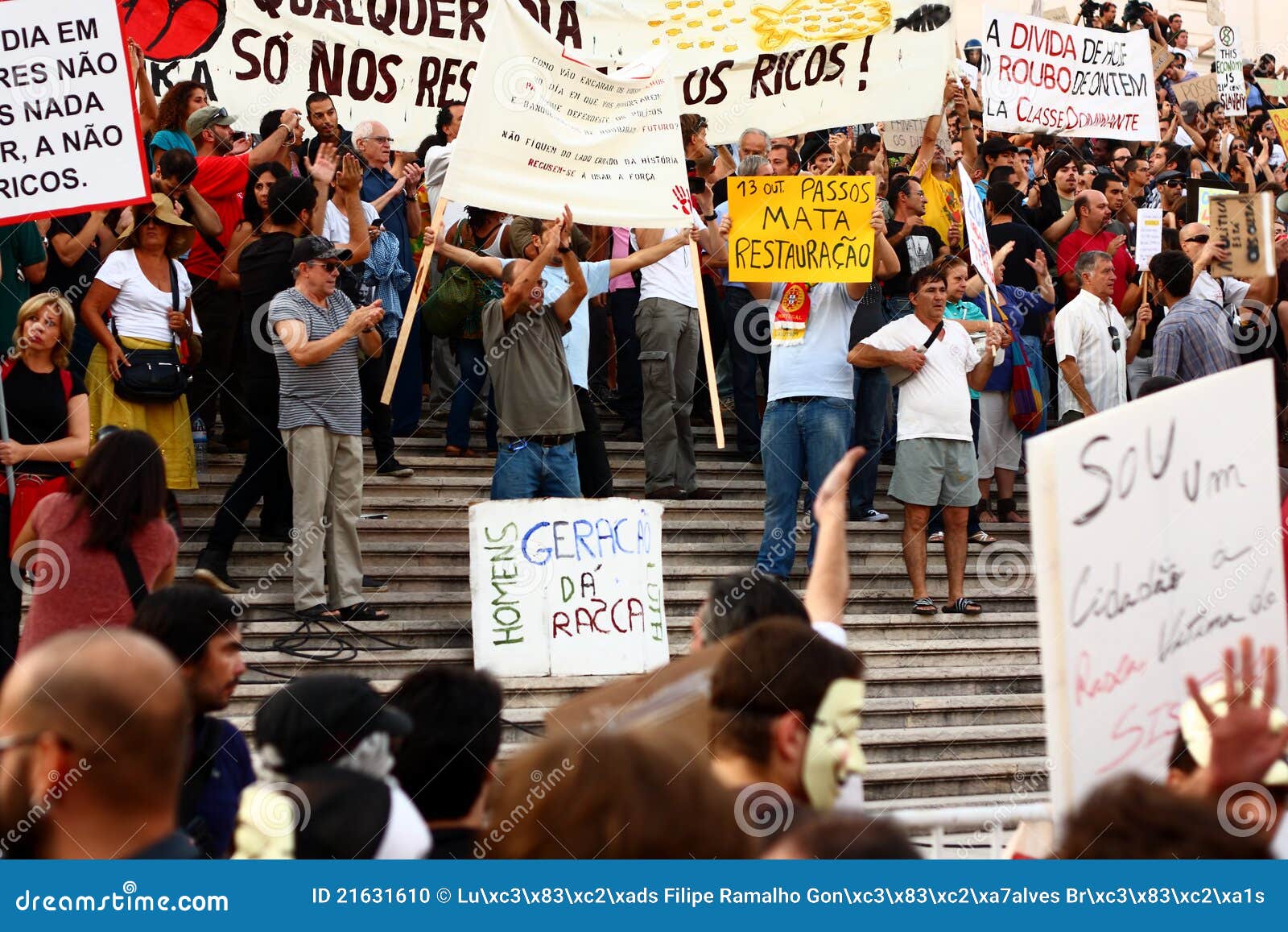 Protesters Invade the Parliament Staircase Editorial Image - Image of ...
