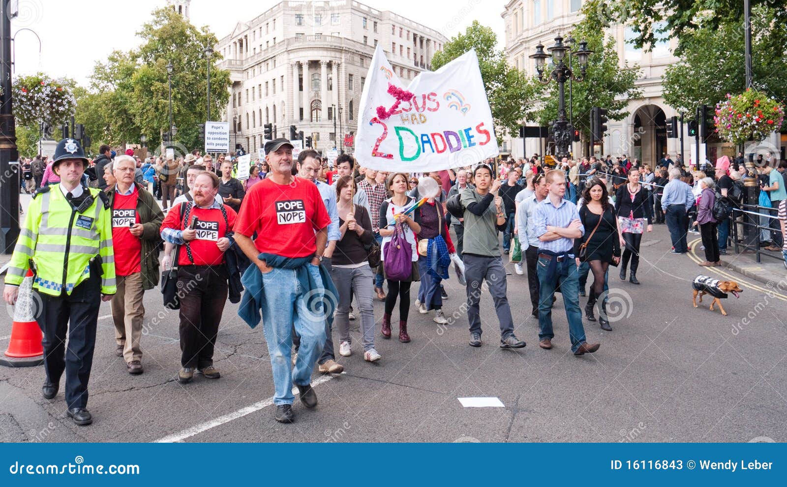 Protesters March Against the Pope S Visit London Editorial Stock Photo ...
