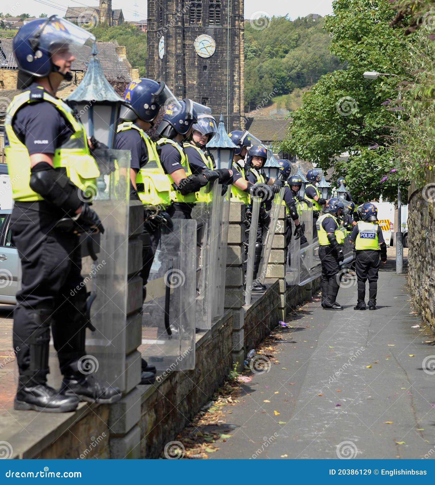 Protesters and Police at a Demonstration Editorial Stock Image - Image ...
