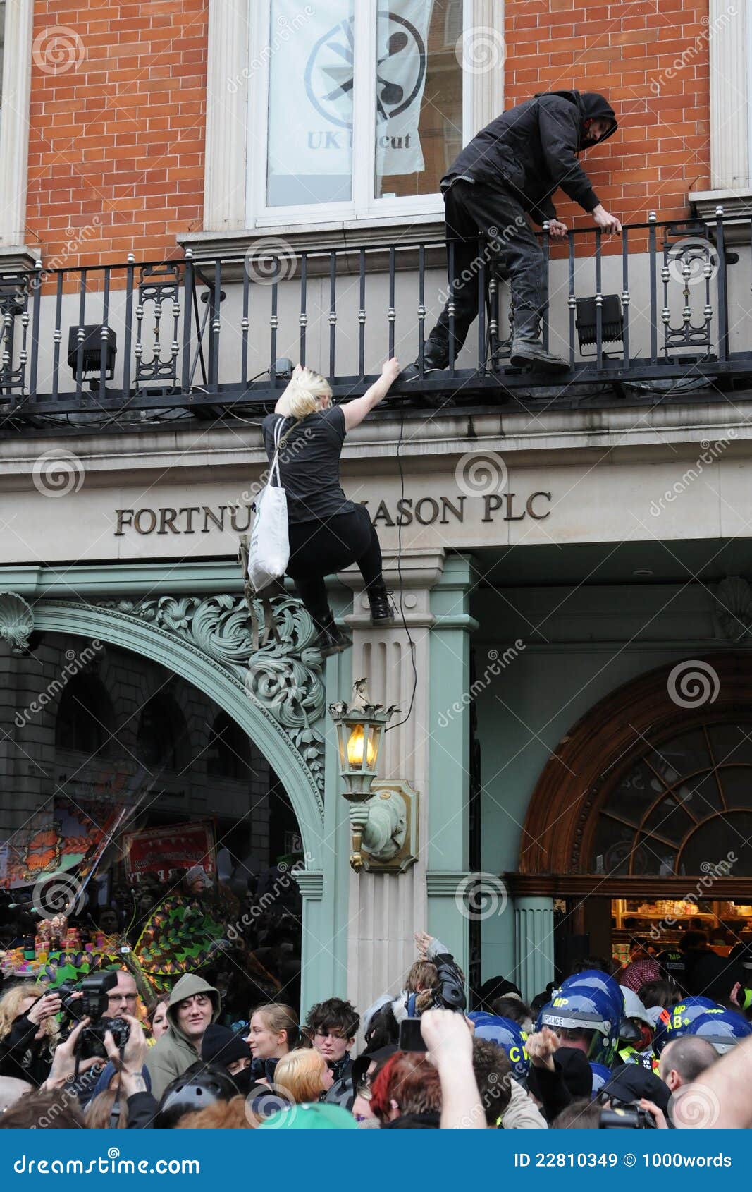 Protesters Scale and Occupy a Department Store Editorial Stock Image ...