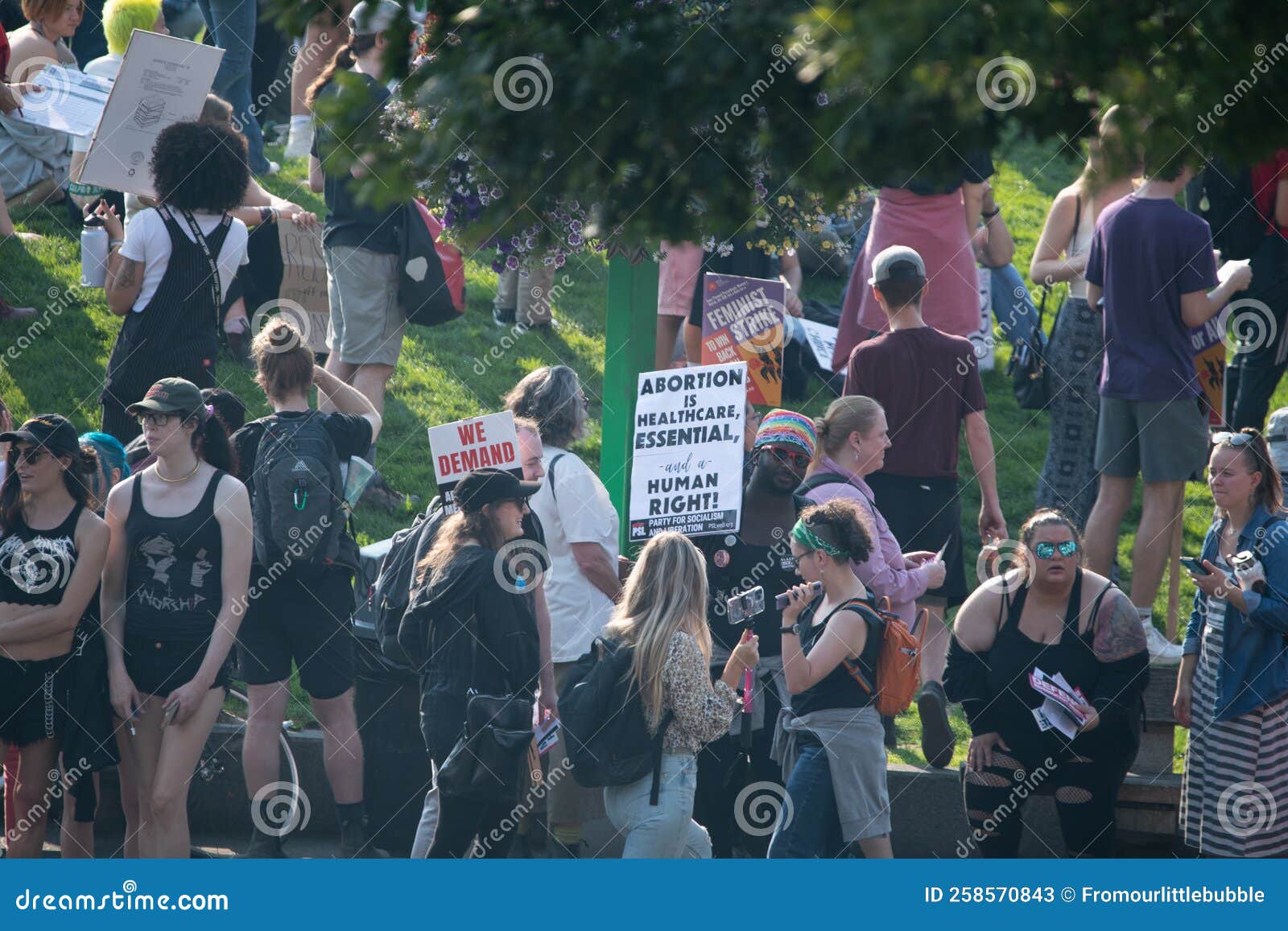 Roe V Wade Women S Day Protest In Seattle Washington On October 8
