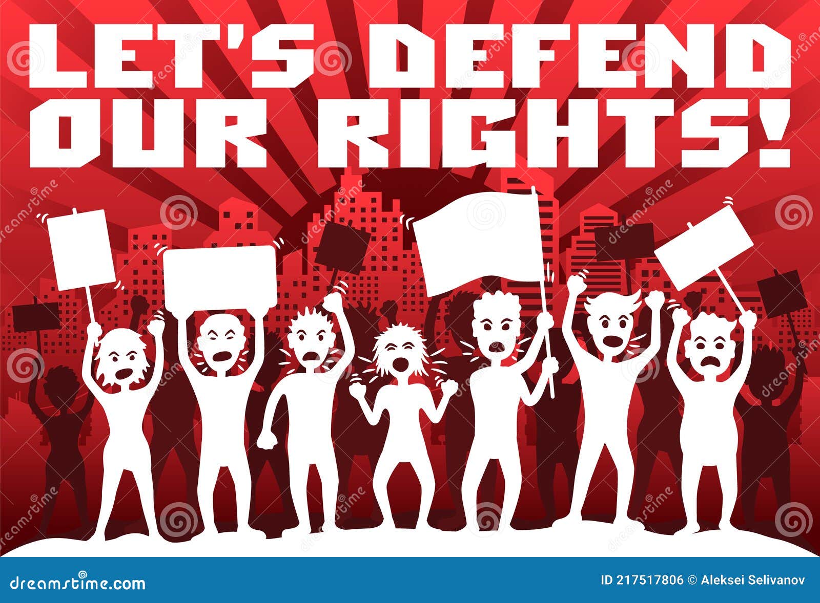 Crowd Of Angry People. Protestants Clash With Riot Police. Revolution ...