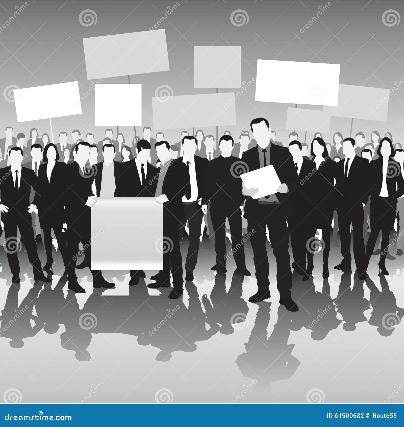 Protesting people stock vector. Illustration of design - 61500682