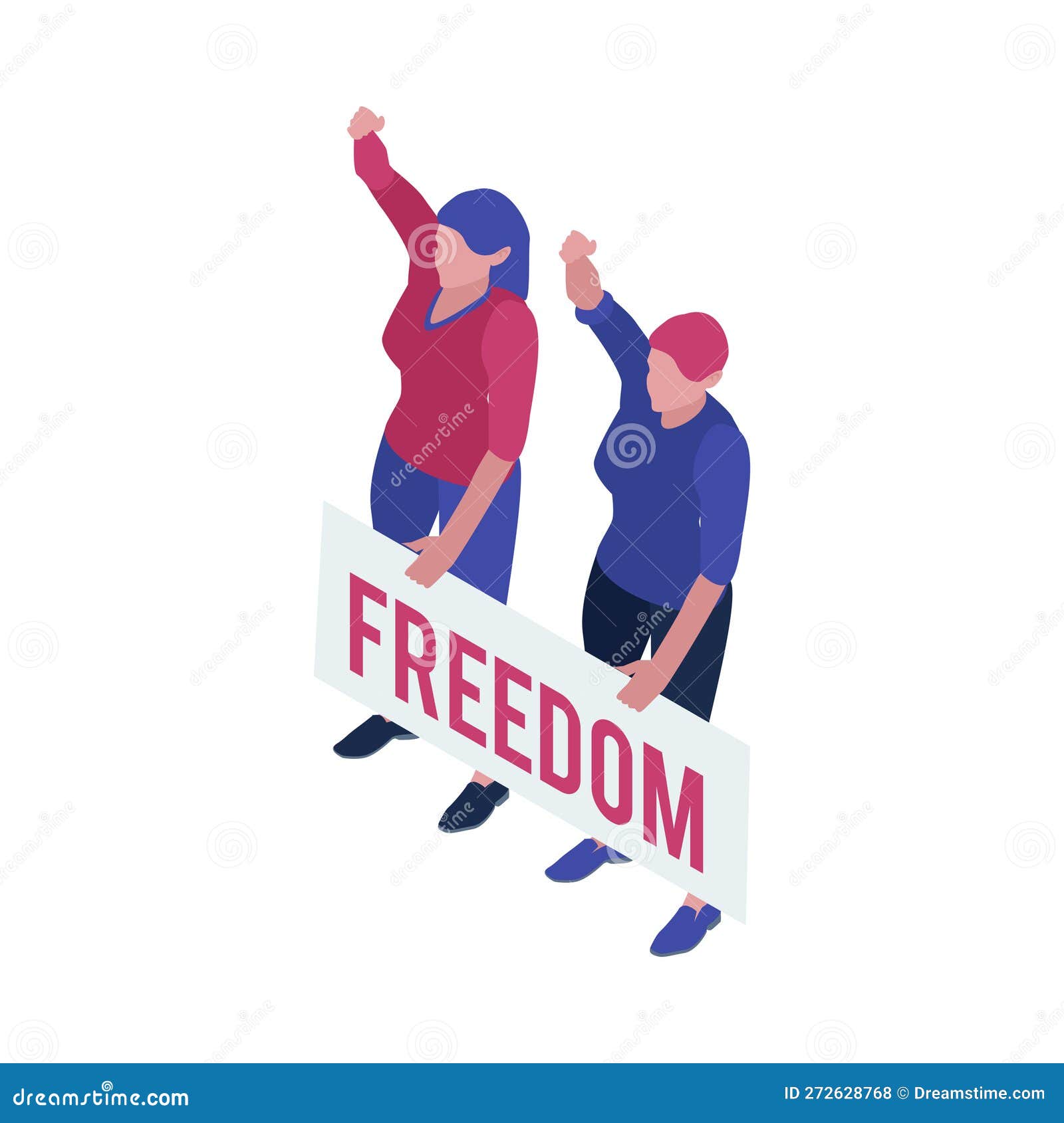Protesting People Illustration Stock Vector - Illustration of protest ...