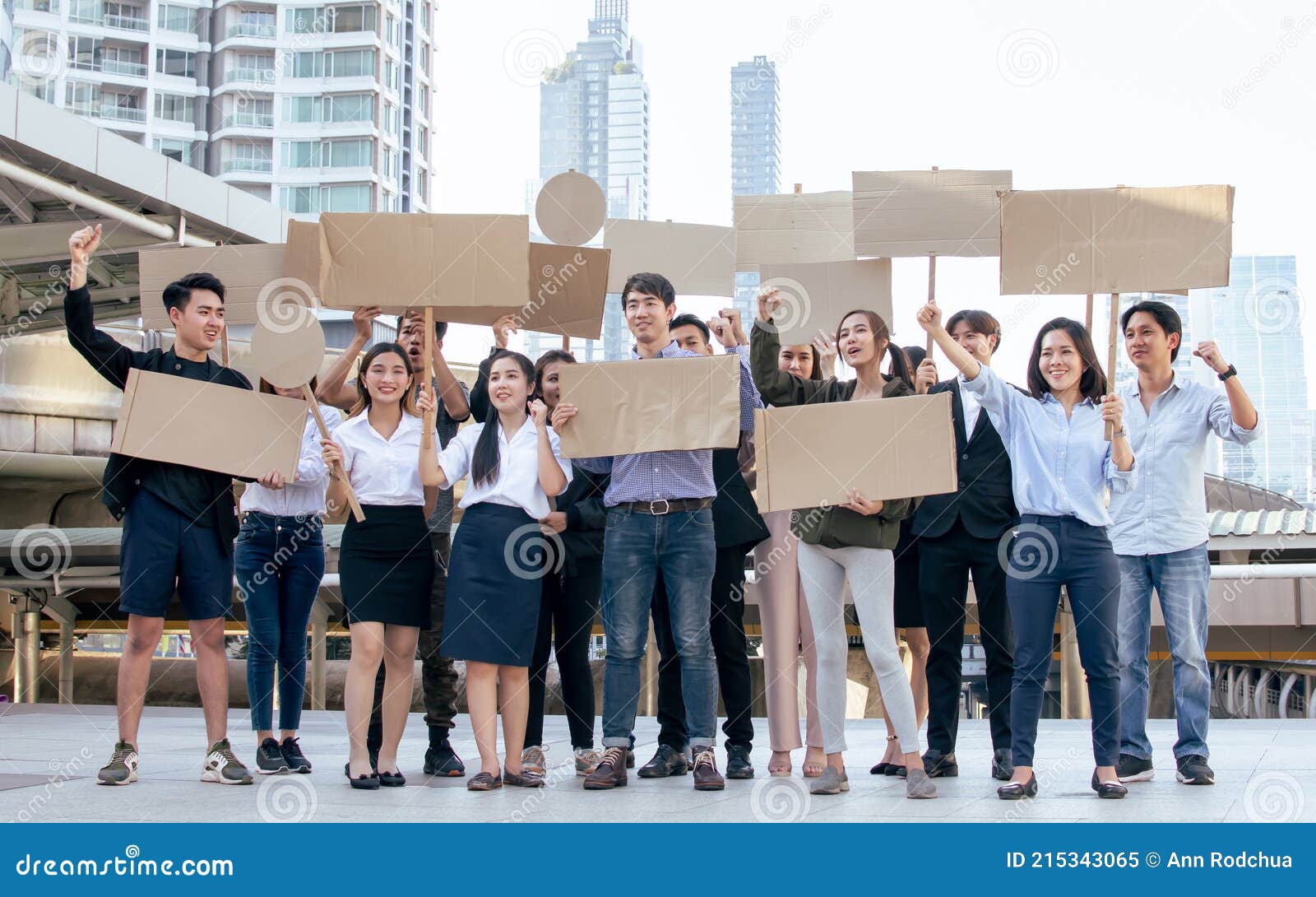 Protestors Shouting Out for Human Rights Stock Image - Image of rights ...
