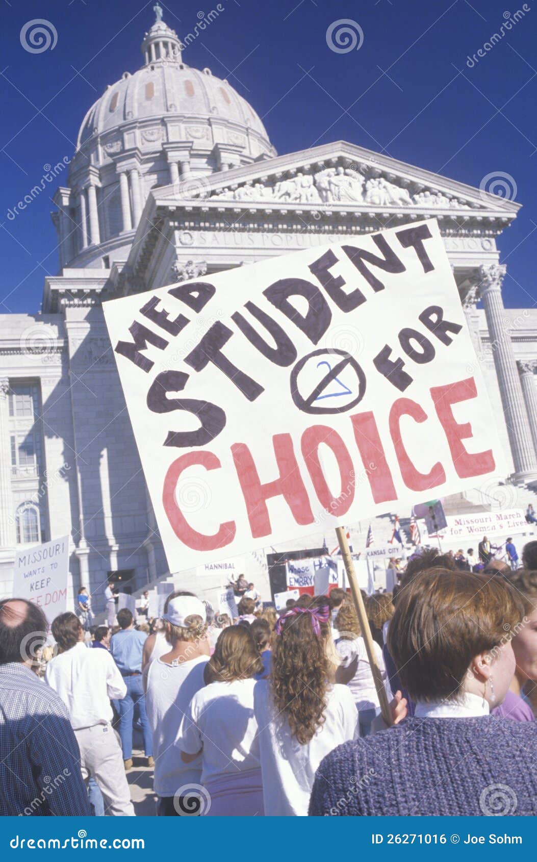 Protestors with Signs at Pro-choice Rally Editorial Photo - Image of ...