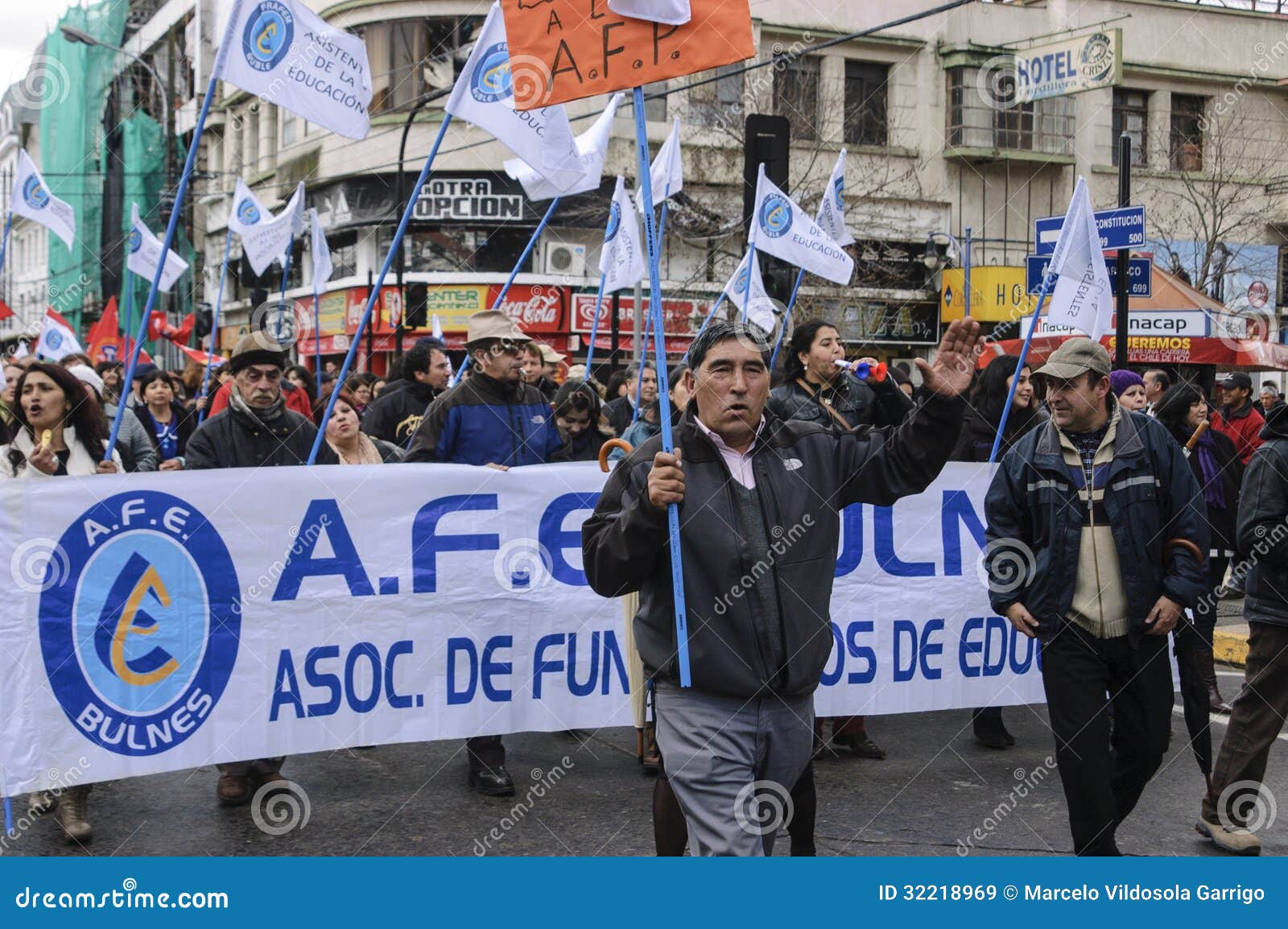 Protests in Chile editorial stock image. Image of chile - 32218969