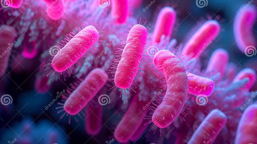 Proteus Mirabilis Bacteria Under a Microscope AI Generated Stock ...