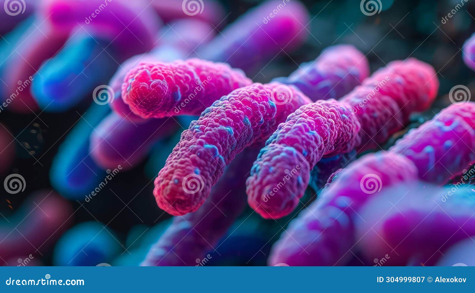 Proteus Mirabilis Bacteria Under A Microscope AI Generated Stock ...