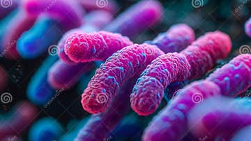 Proteus Mirabilis Bacteria Under a Microscope AI Generated Stock ...