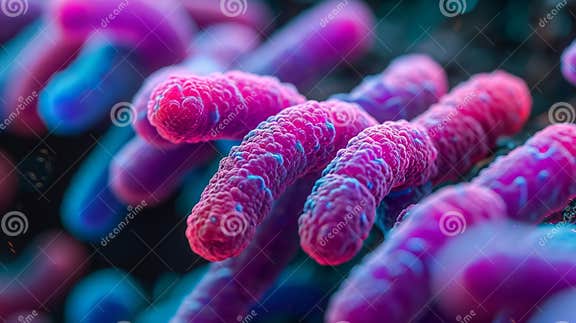 Proteus Mirabilis Bacteria Under a Microscope AI Generated Stock ...