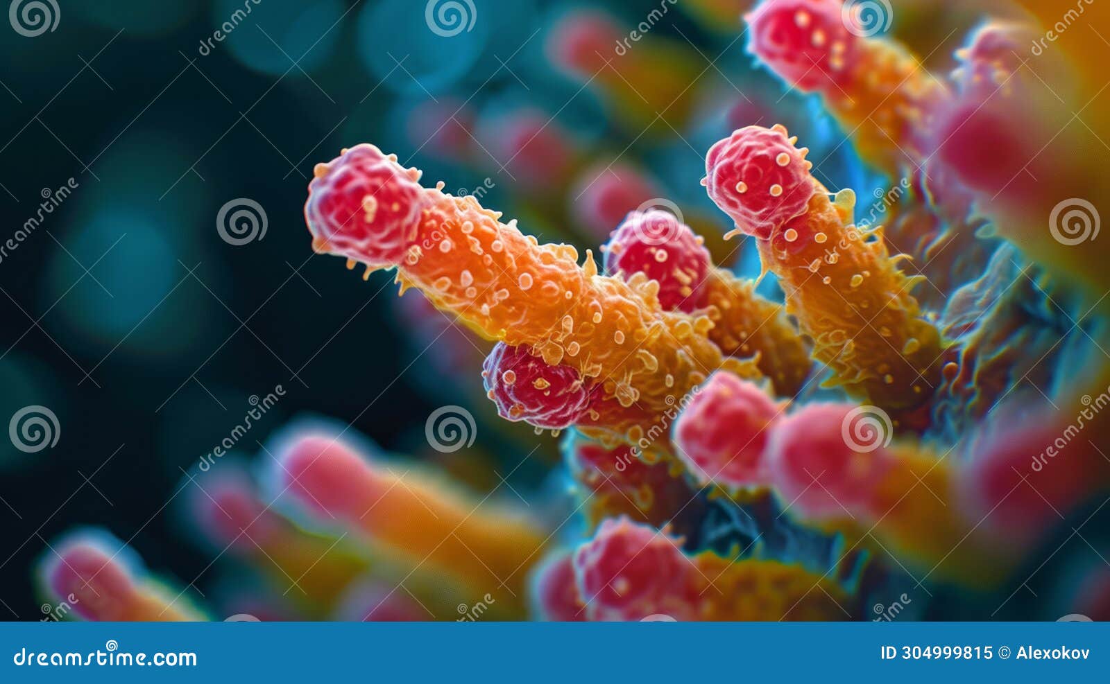 Proteus Mirabilis Bacteria Under a Microscope AI Generated Stock ...