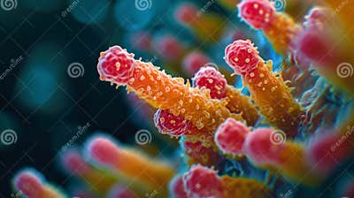 Proteus Mirabilis Bacteria Under a Microscope AI Generated Stock ...